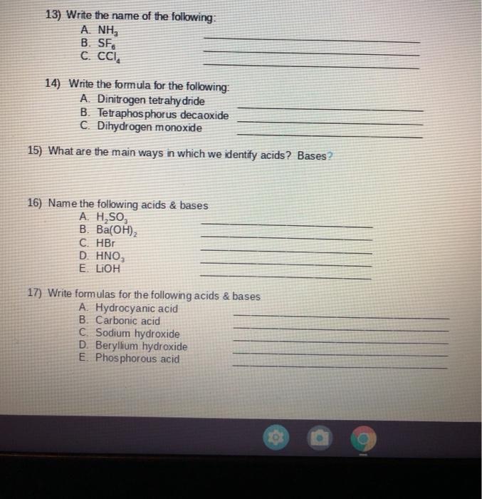 Solved Name: Review Sheet: Covalent Bonding Honors Chemistry | Chegg.com