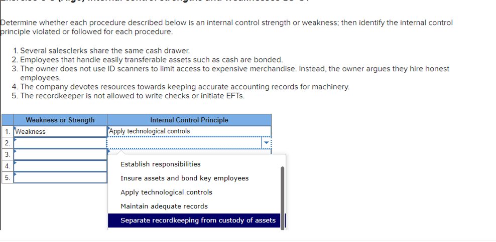 Solved Determine whether each procedure described below is | Chegg.com