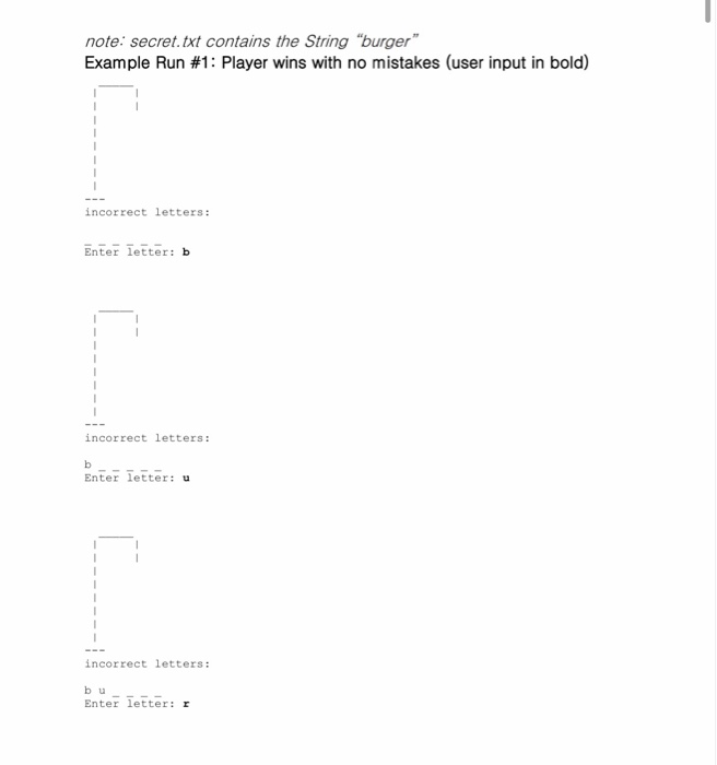 Solved Java hangman example. I prefer NetBeans if possible. | Chegg.com