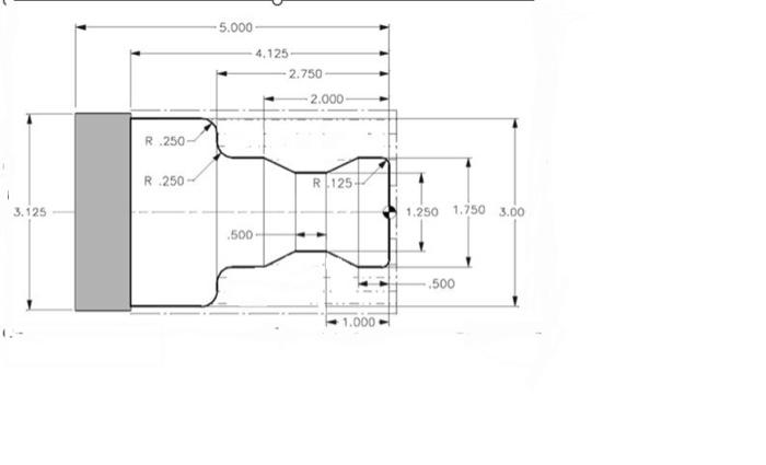 Solved Use the CNC Simulator to manufacture the part shown. | Chegg.com