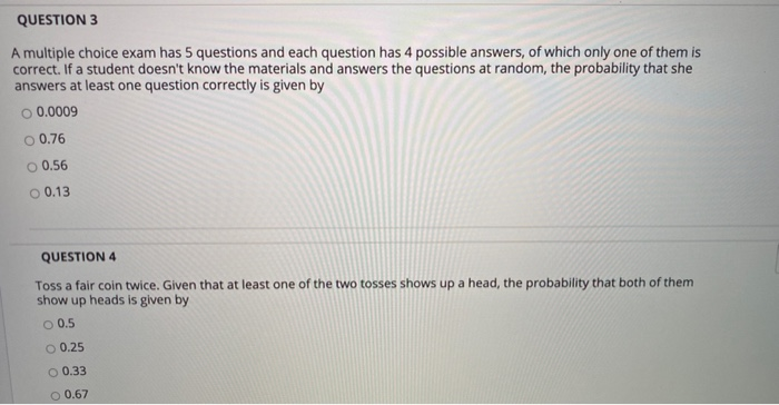 Solved QUESTION 1 Suppose the random variable X follows | Chegg.com