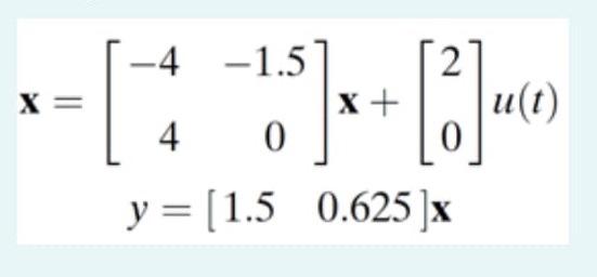 [Solved]: Convert the state and output equations to atransfe