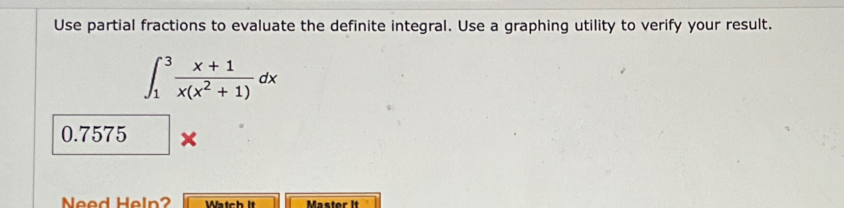 Solved Use partial fractions to evaluate the definite | Chegg.com