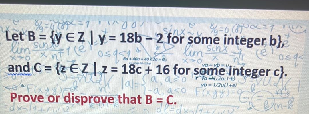 Solved Let for some integer b, ﻿and for some integer | Chegg.com