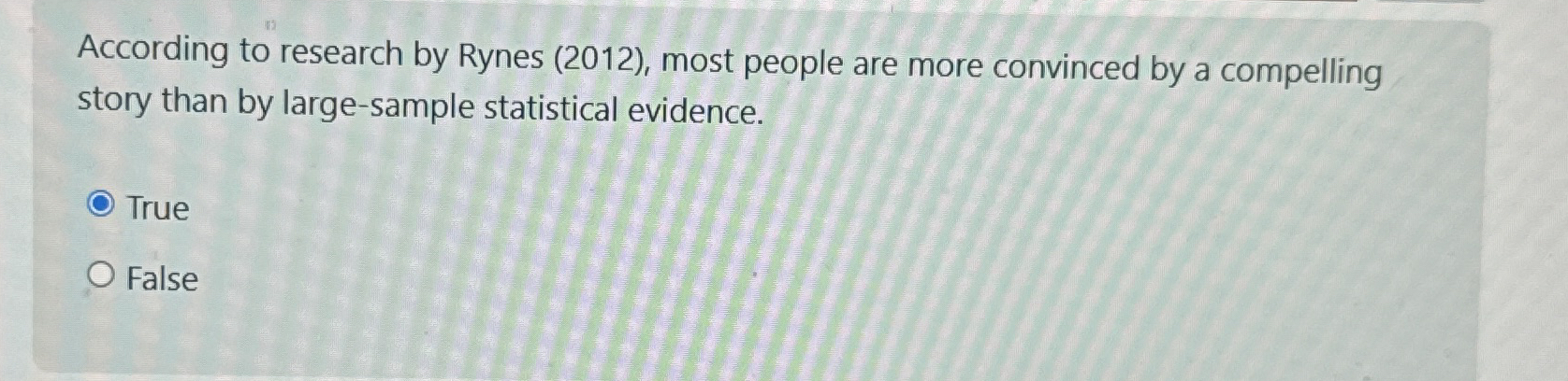 Solved According to research by Rynes (2012), ﻿most people | Chegg.com