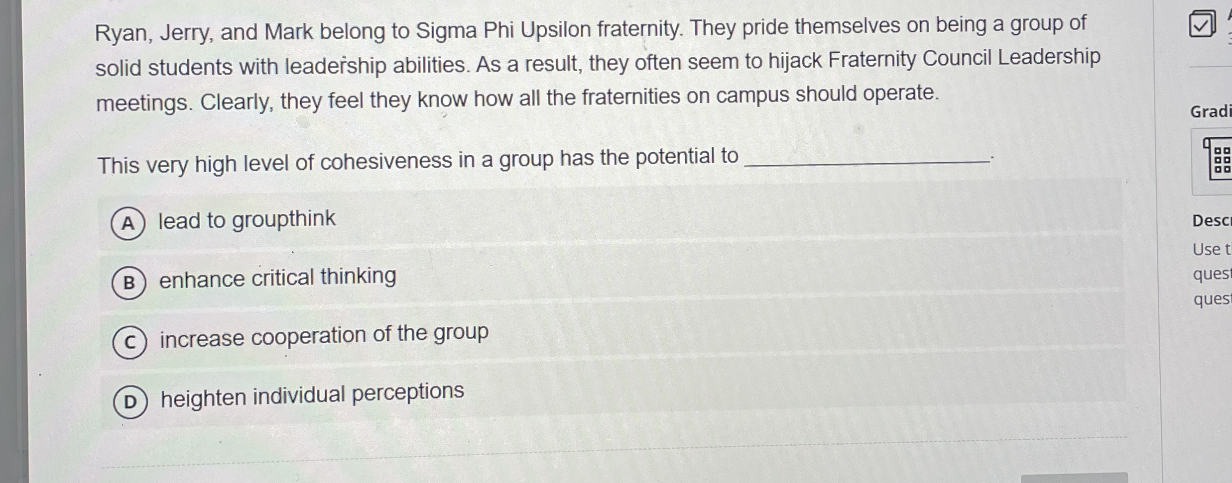 Solved Ryan, Jerry, and Mark belong to Sigma Phi Upsilon | Chegg.com