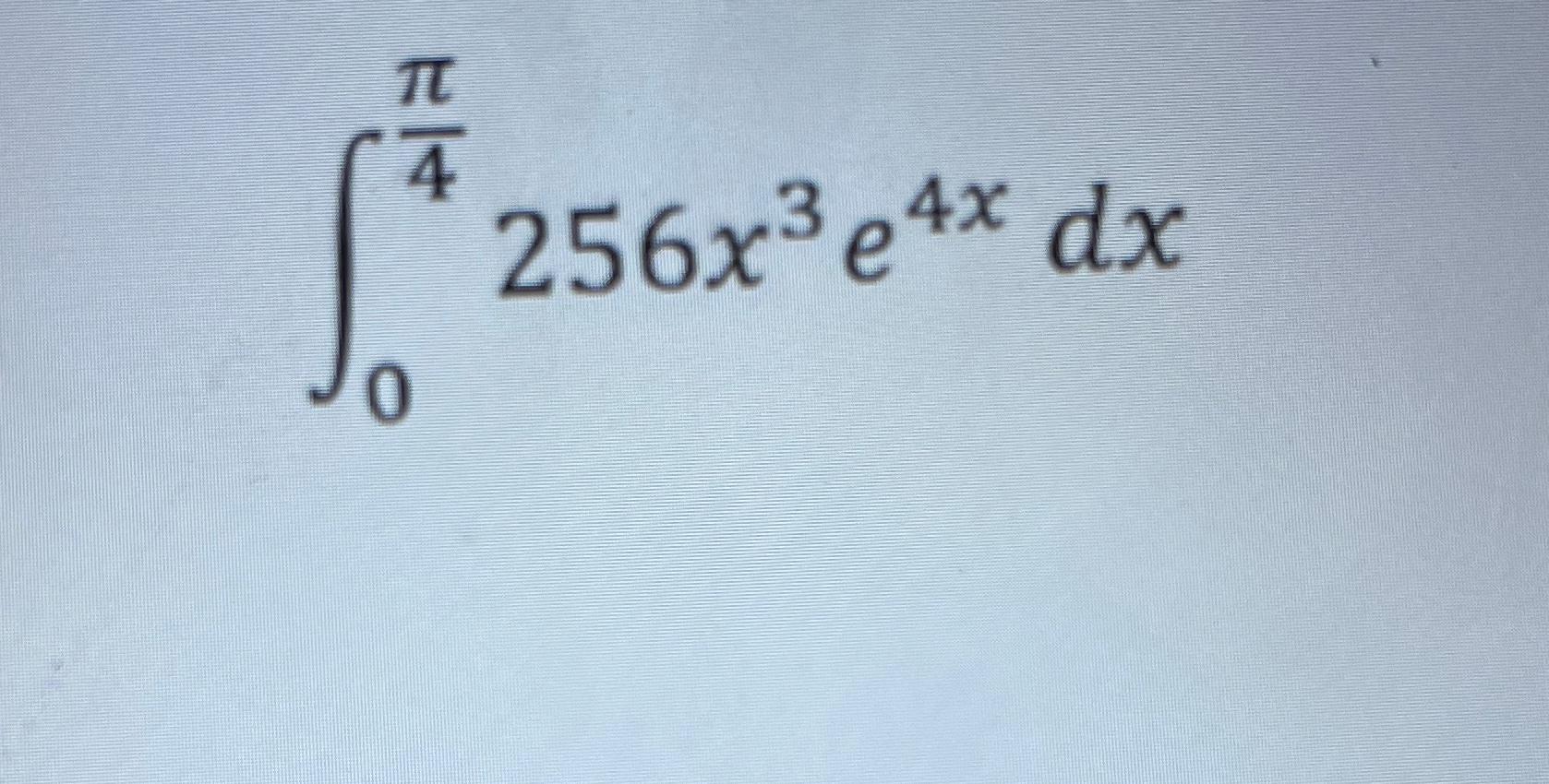 Solved Calculate the integrl below using tabular method and | Chegg.com