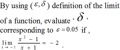 By using ( epsilon, delta ) definition of the limit | Chegg.com
