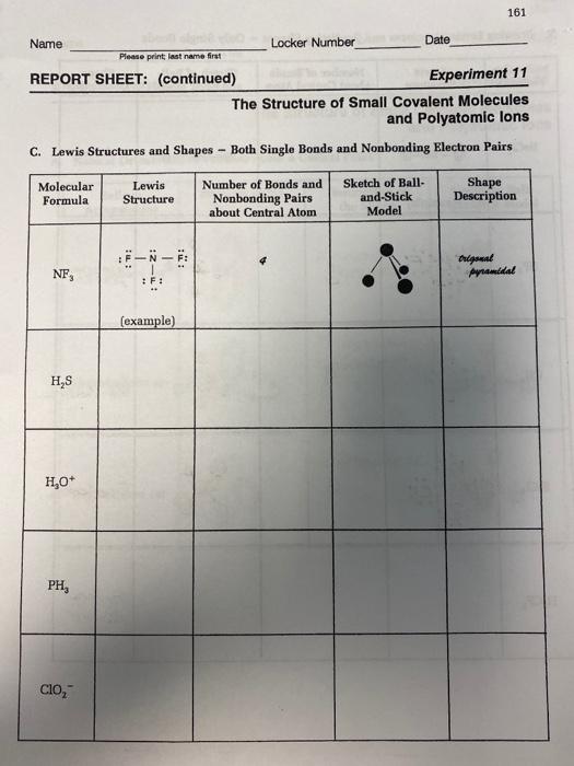 Solved 159 Name Locker Number Date Please print last we | Chegg.com