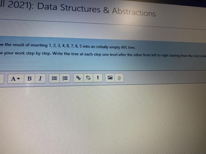 Solved 11 2021): Data Structures & Abstractions w the result | Chegg.com