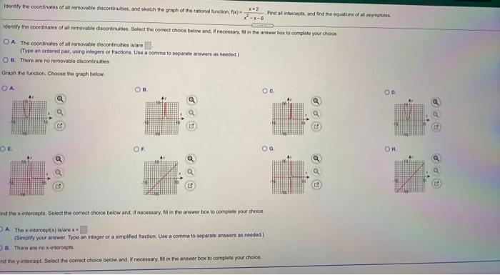 Solved Identify the coordinates of all removable | Chegg.com
