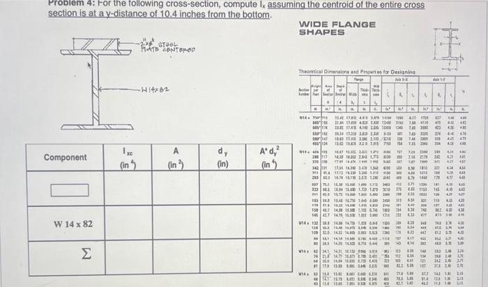 Solved Problem 4: For the following cross-section, compute | Chegg.com