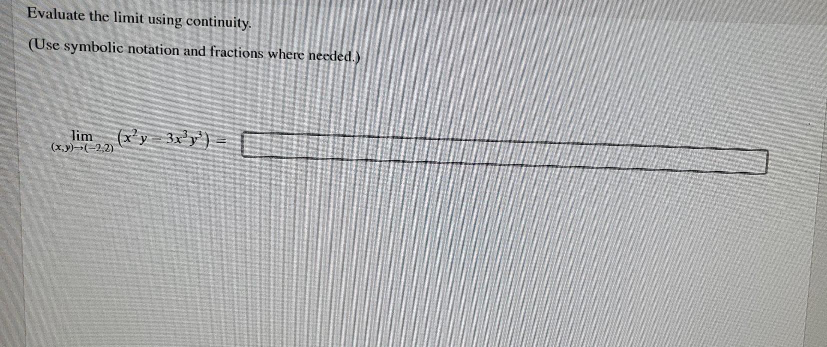 Solved Evaluate the limit using continuity. (Use symbolic | Chegg.com