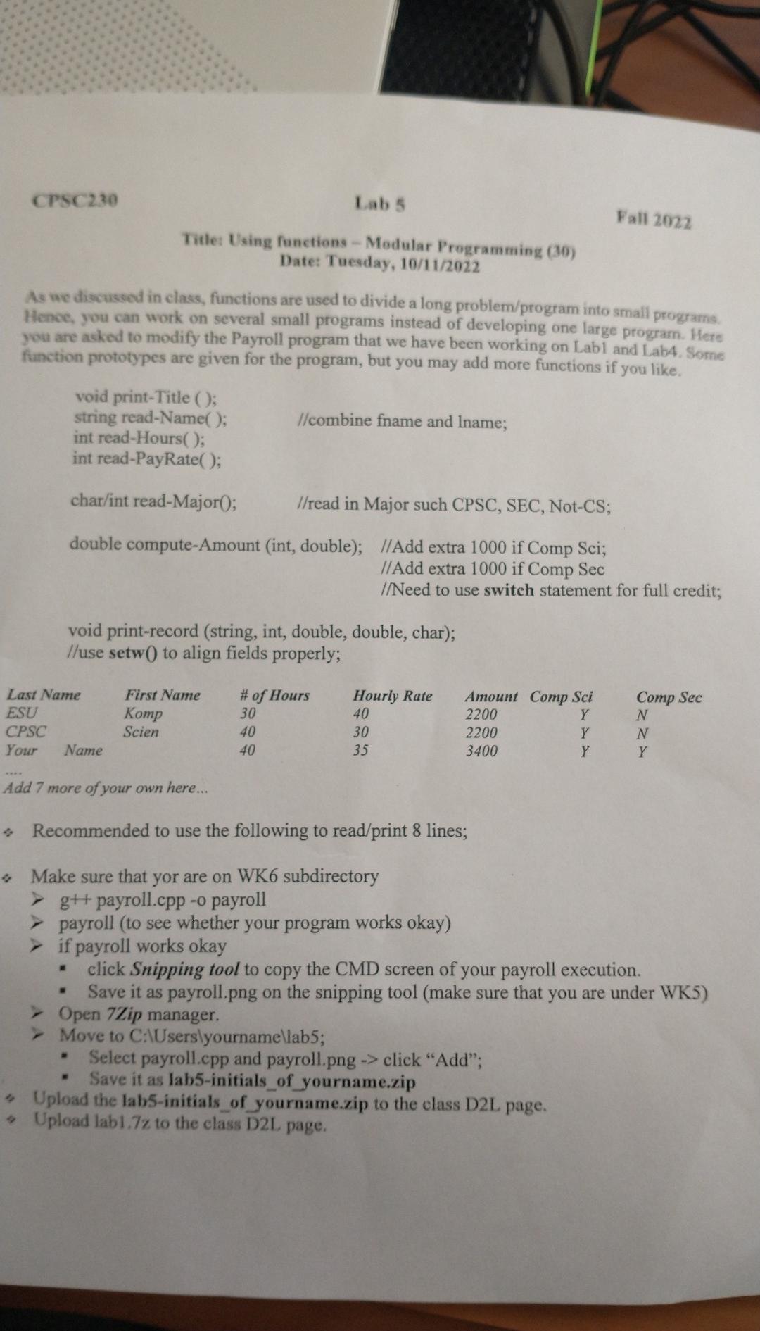 Solved As we discussed in class, functions are used to | Chegg.com