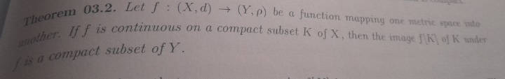 Solved 03.2. ﻿Let f:(x,d)→(Y,ρ) ﻿be a function mapping one | Chegg.com