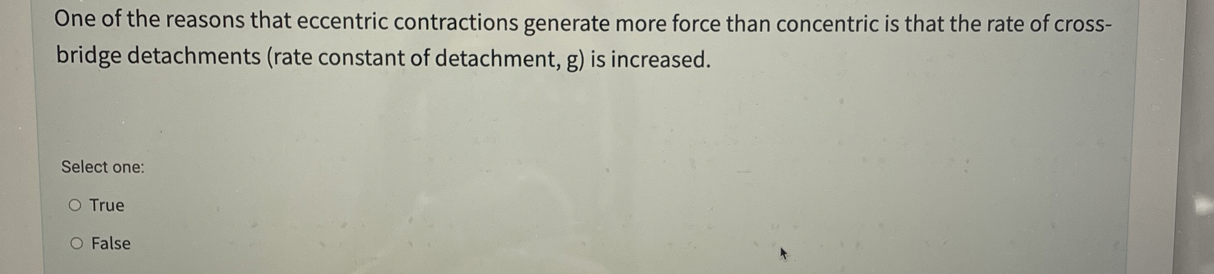 Solved One of the reasons that eccentric contractions | Chegg.com