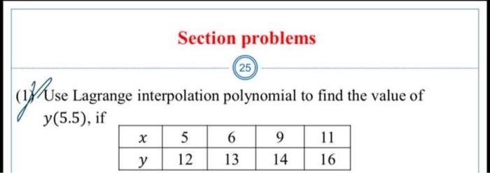 Solved Section problems X y 25 Kuse Use Lagrange | Chegg.com