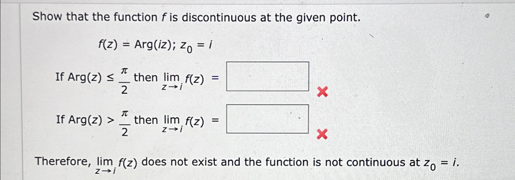 Solved Show that the function f ﻿is discontinuous at the | Chegg.com