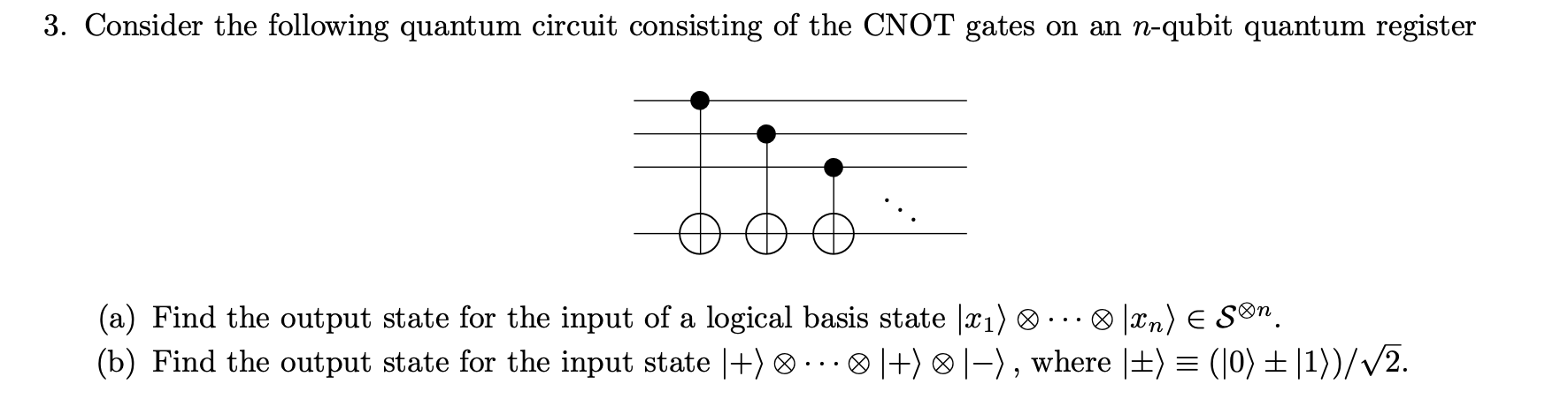 Solved Consider the following quantum circuit consisting of | Chegg.com