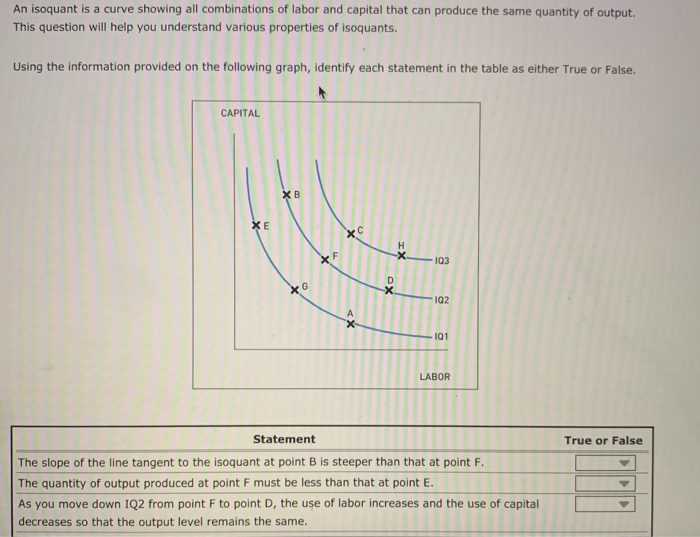 Solved An isoquant is a curve showing all combinations of | Chegg.com