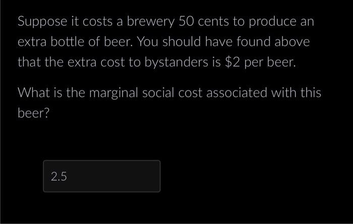 Market for AlcoholWhat is the marginal external cost | Chegg.com
