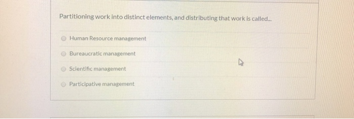 Solved Partitioning work into distinct elements, and | Chegg.com
