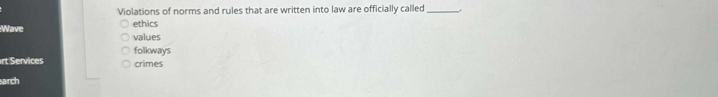 Solved Violations of norms and rules that are written into | Chegg.com