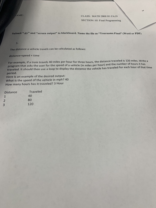 Solved CLASS: MATH 2800 HI FA19 SECTION: HI Final | Chegg.com