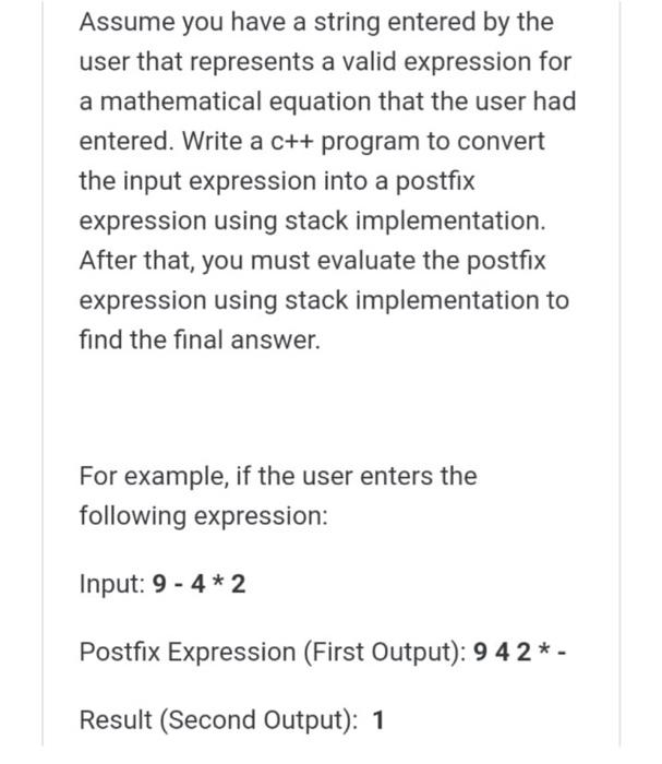 Solved Assume you have a string entered by the user that | Chegg.com