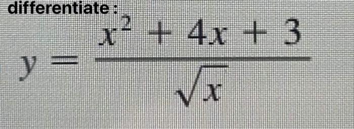 Solved y=xx2+4x+3 | Chegg.com
