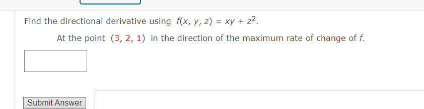 Solved Find the directional derivative using | Chegg.com