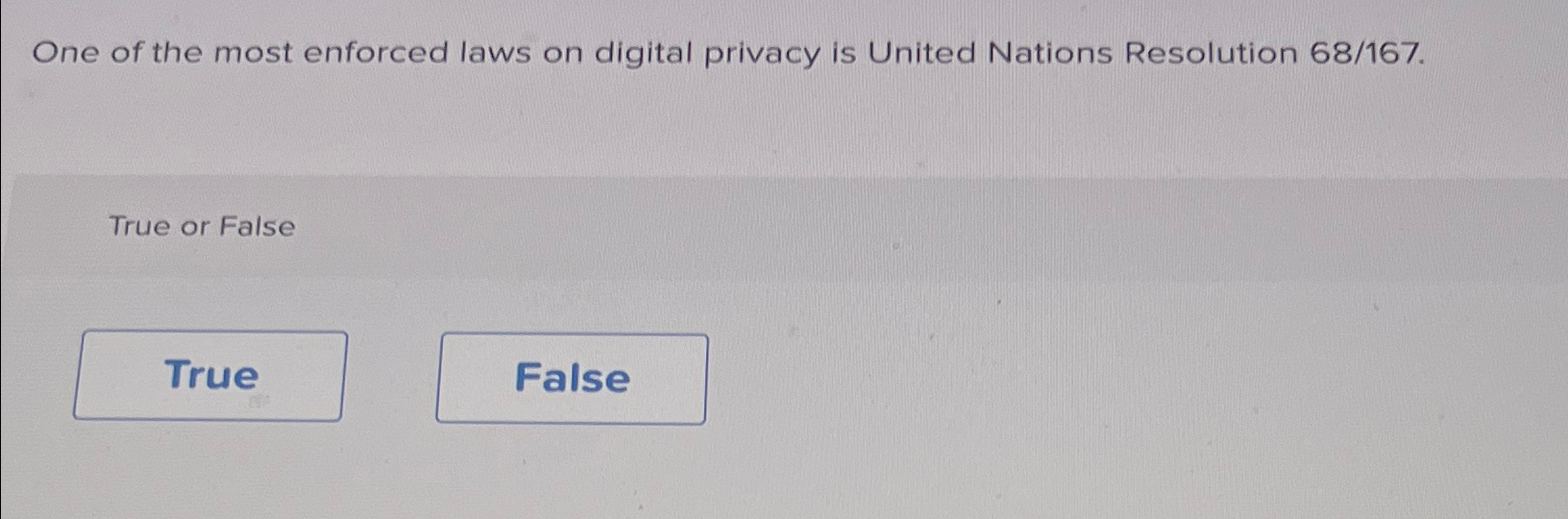 Solved One of the most enforced laws on digital privacy is | Chegg.com