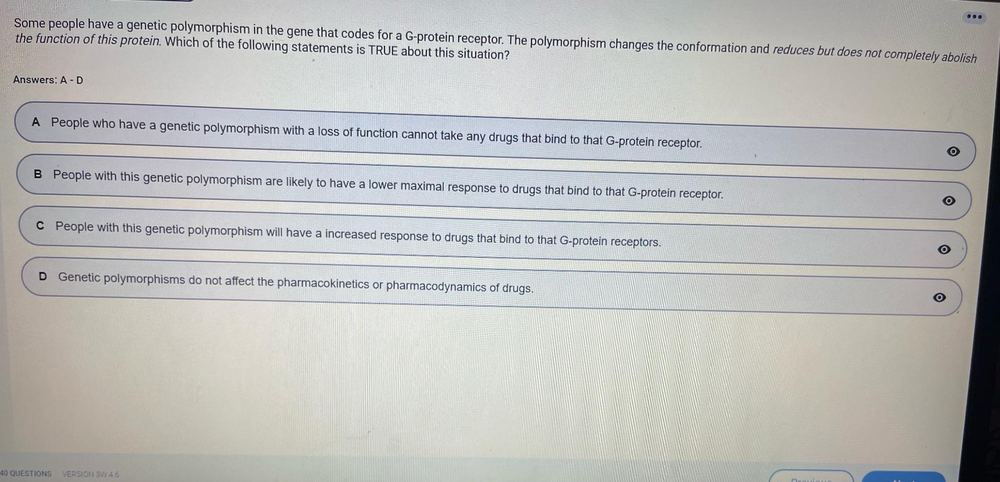 Solved Some people have a genetic polymorphism in the gene | Chegg.com