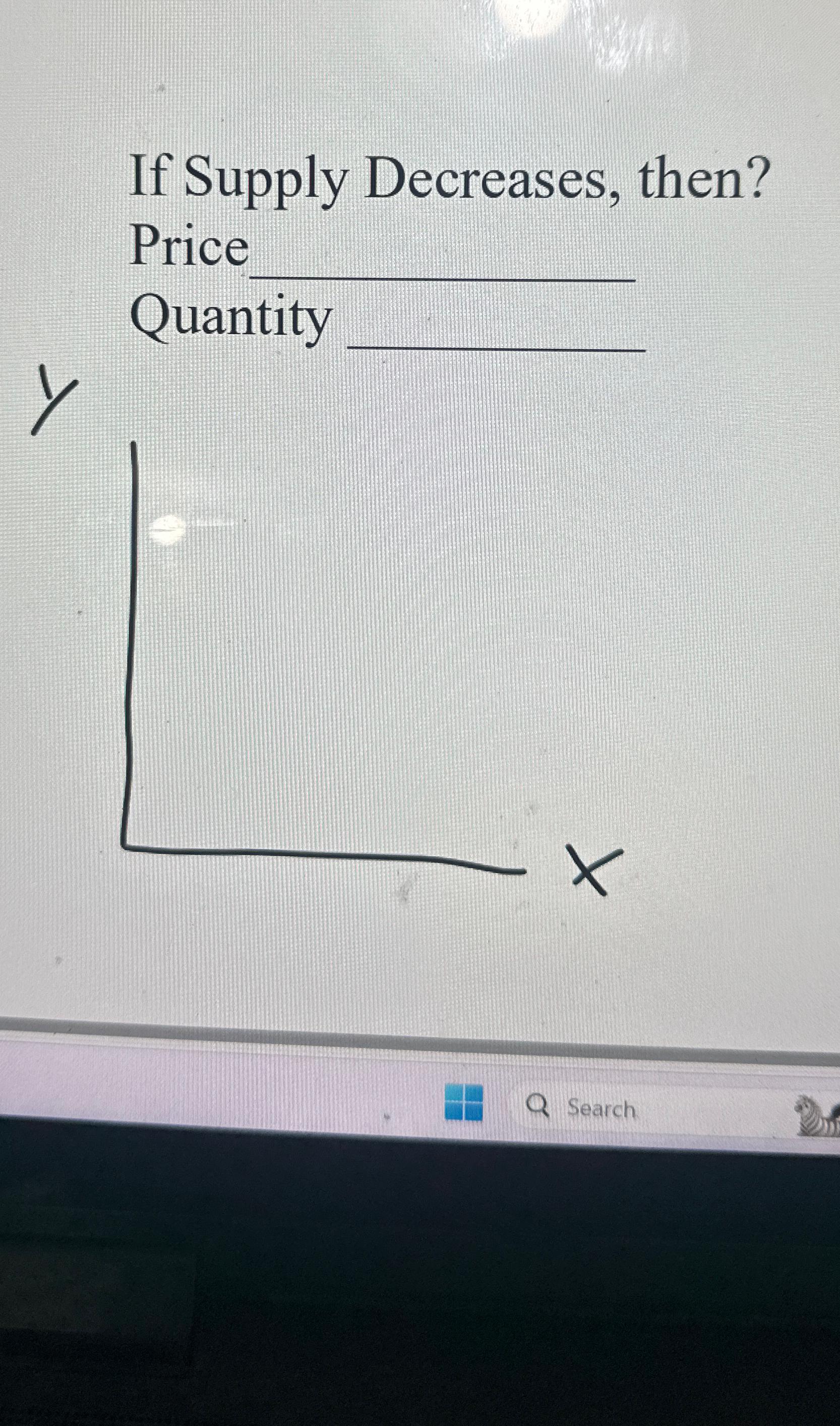 Solved If Supply Decreases, then?PriceQuantity | Chegg.com