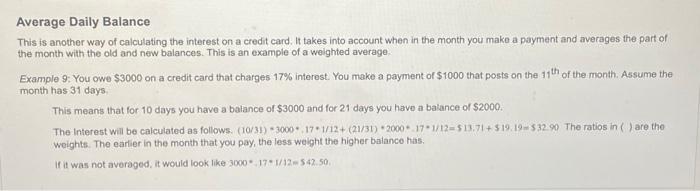 Solved Minimum Payments Most credit cards will have a | Chegg.com