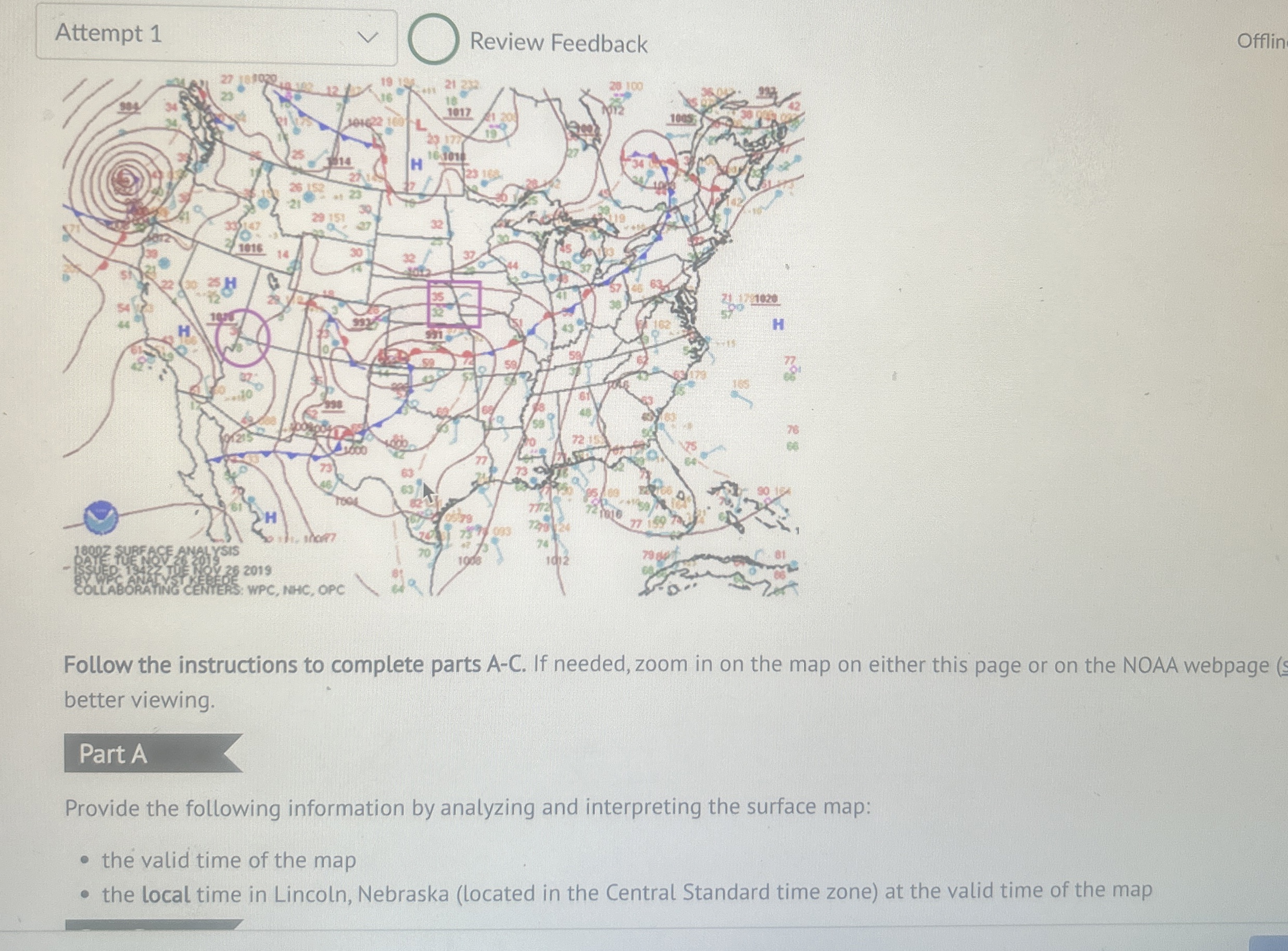 Solved Review FeedbackFollow the instructions to complete | Chegg.com