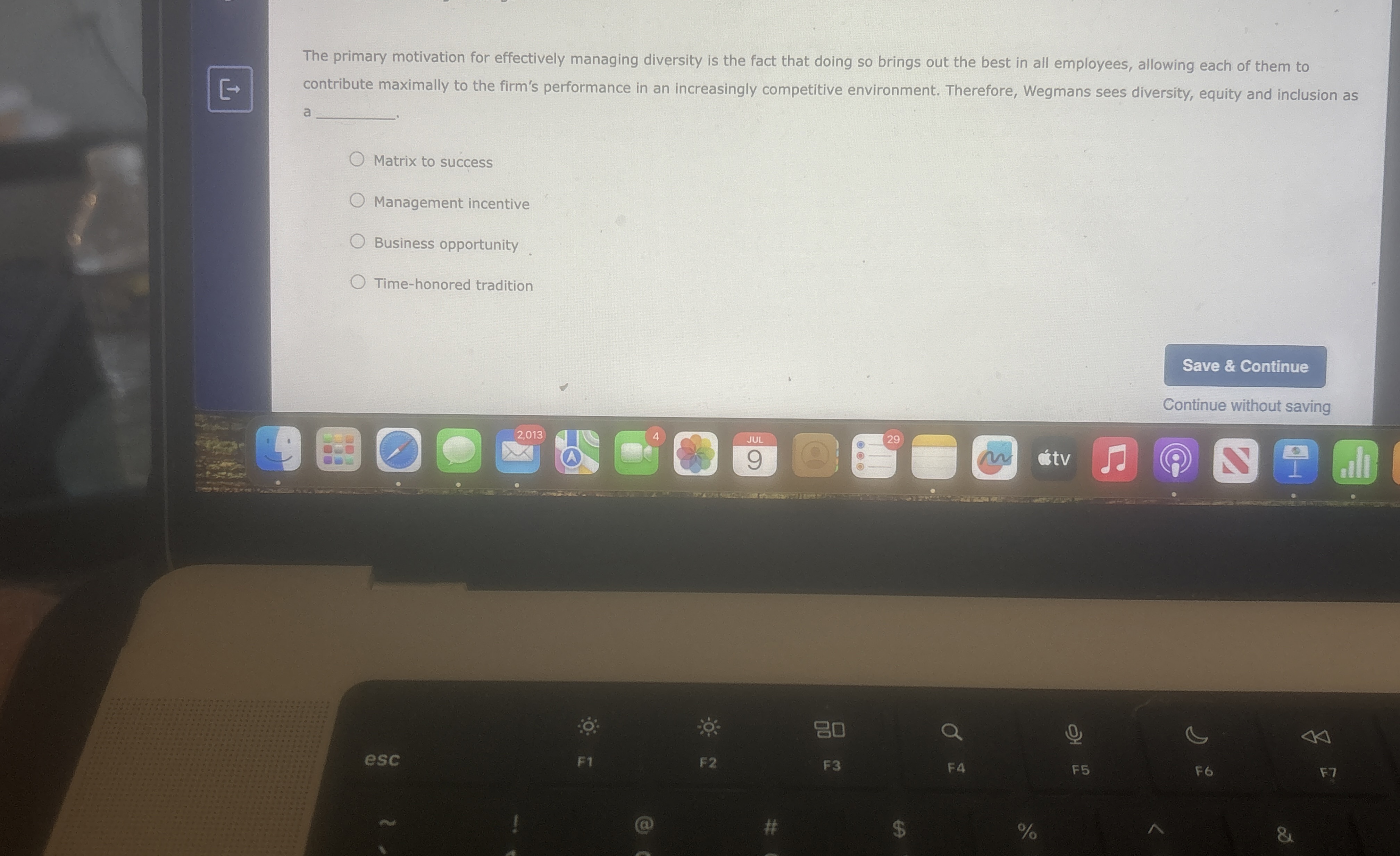 Solved The primary motivation for effectively managing | Chegg.com