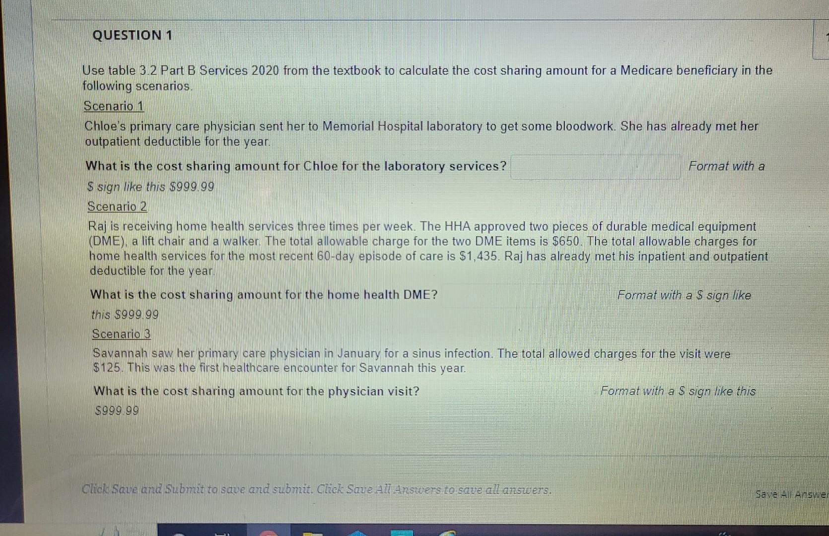 Solved Use table 3.2 Part B Services 2020 from the textbook | Chegg.com