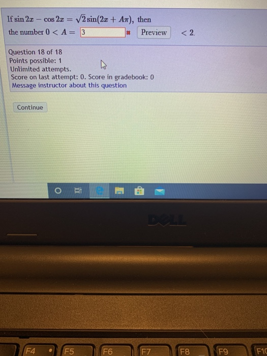 Solved If sin 21 - cos2x = V2 sin(2x + At), then the number | Chegg.com