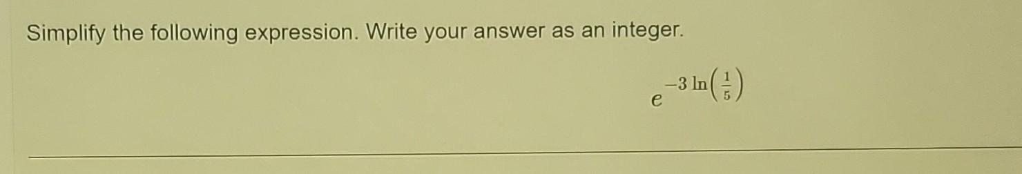 Solved Simplify the following expression. Write your answer | Chegg.com