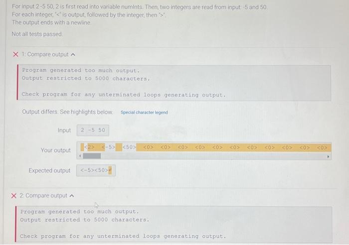Solved First Read In An Input Value For Variable Numints 8753