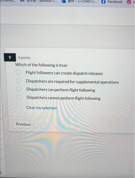 Solved 94 points Which of the following is true: Flight | Chegg.com