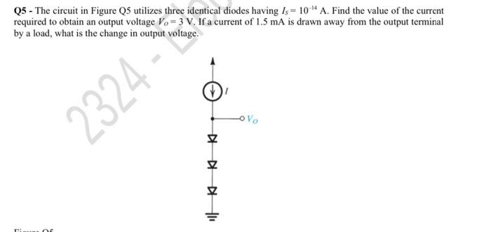 Solved Q5 - The circuit in Figure Q5 utilizes three | Chegg.com