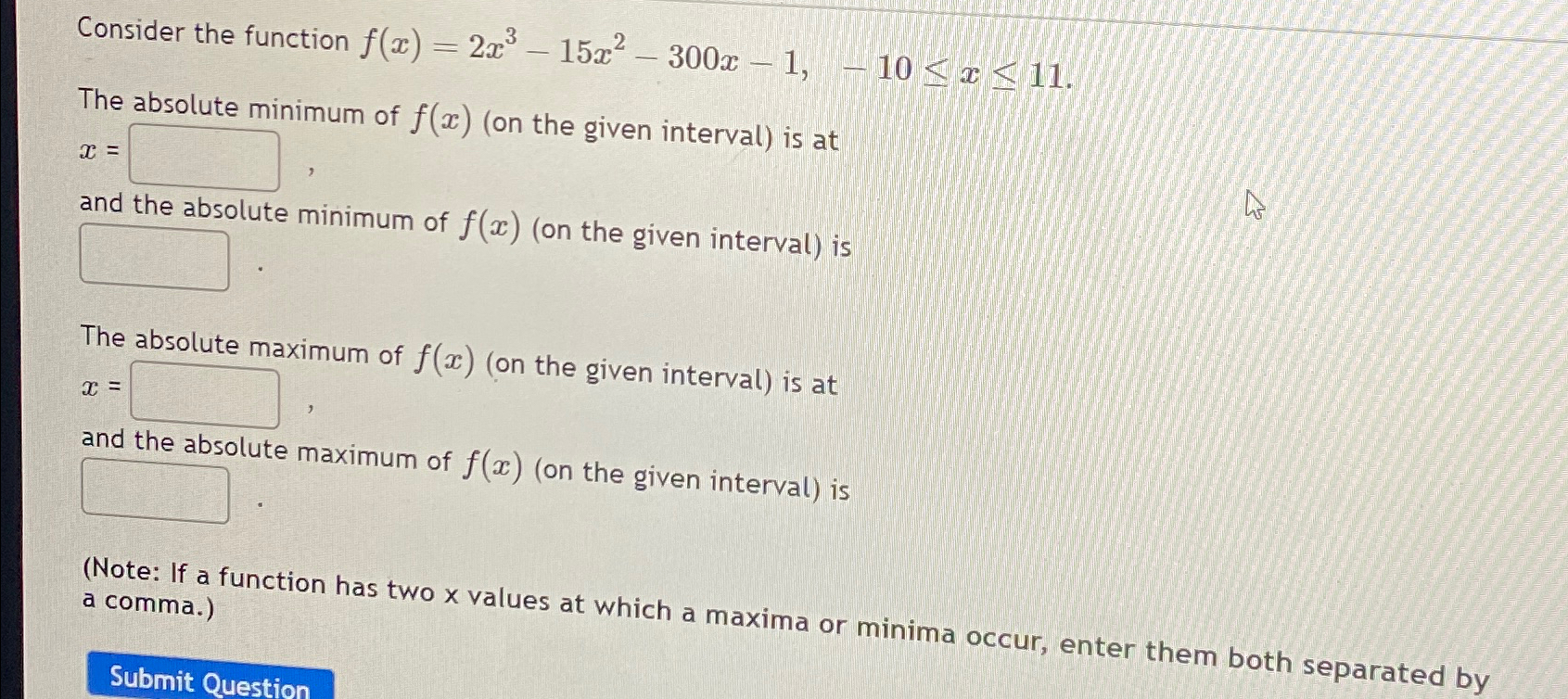 Consider the function | Chegg.com