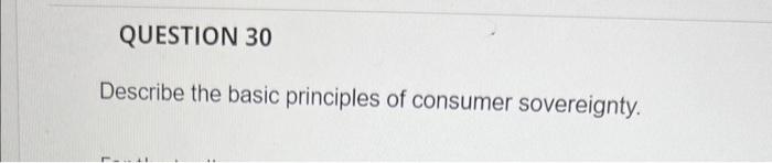 Solved Describe the basic principles of consumer | Chegg.com