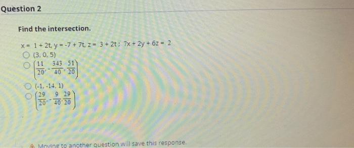 Solved Find the intersection. | Chegg.com