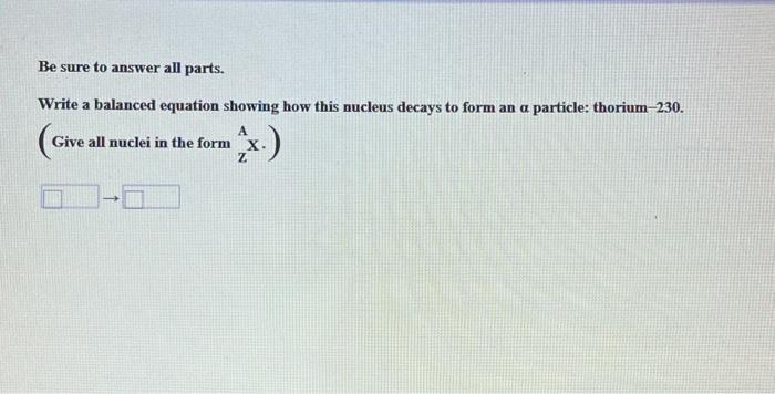 Solved Be sure to answer all parts. Write a balanced | Chegg.com
