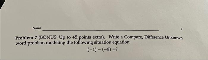 Solved Problem 7 (BONUS: Up to +5 points extra). Write a | Chegg.com