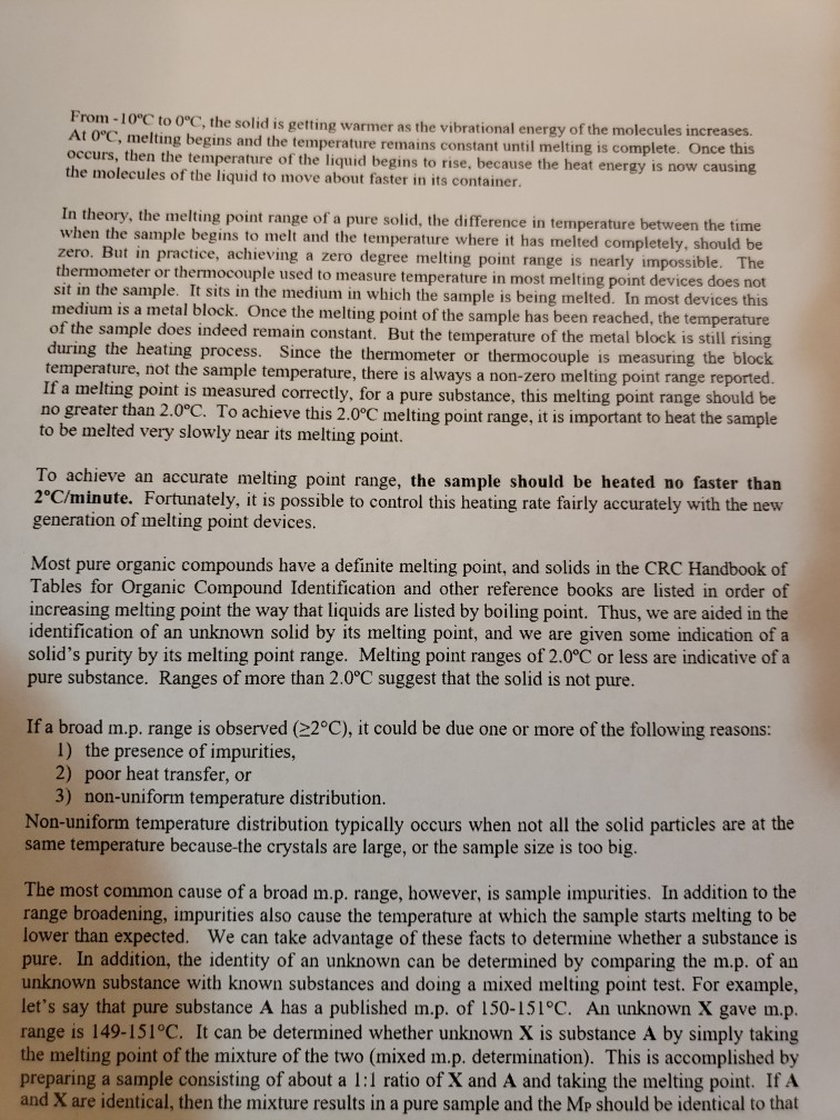 Solved Melting Point Remote Instruction Version Introduction | Chegg.com