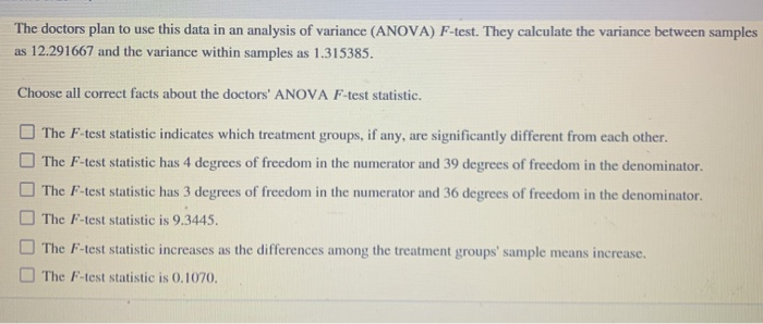 Solved Suppose a team of doctors wants to study the effect | Chegg.com